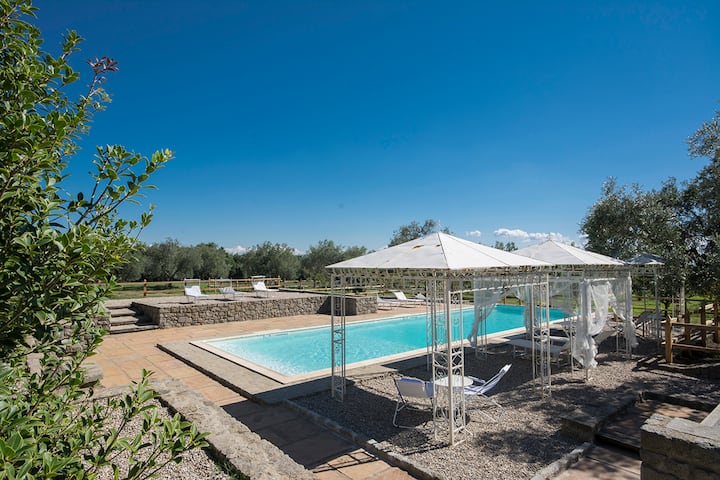 Corte Degli Ulivi: Villa Con Dépendance E Piscina - Montefiascone