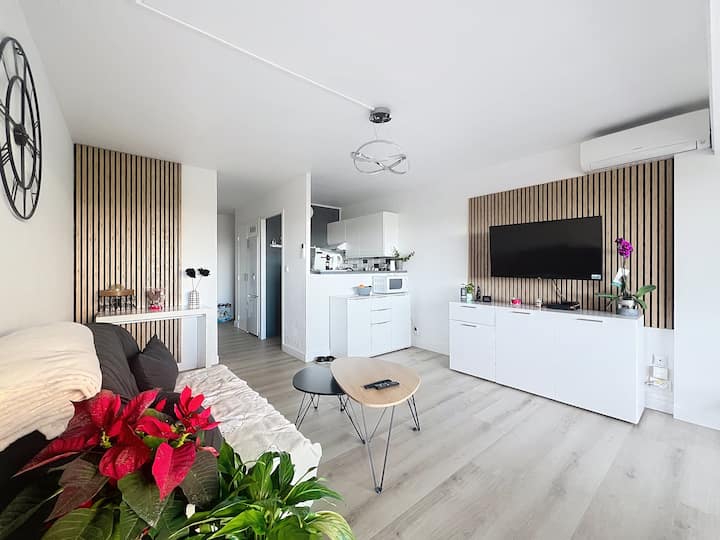 Appartement Climatisé Vue Mer & Jardin Privée - Canet-en-Roussillon