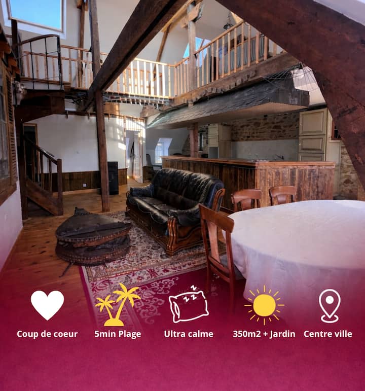 Gîte Centre-ville, 5min Plage, 6 Visiteurs - Barfleur