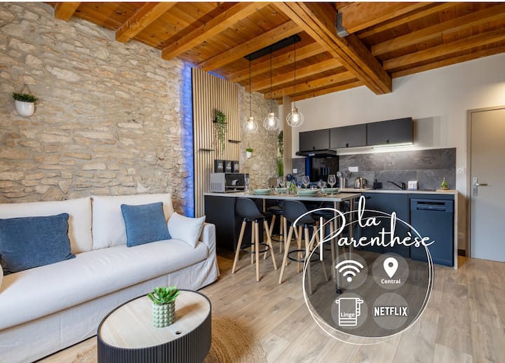 La Parenthèse | Duplex Hypercentre, Lit Queen Size - Castres