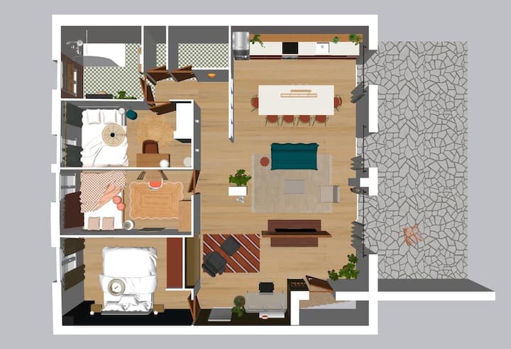 Terrasse 50m² • Bbq • Vue Palais • 200m Remparts - Gare TGV - Avignon