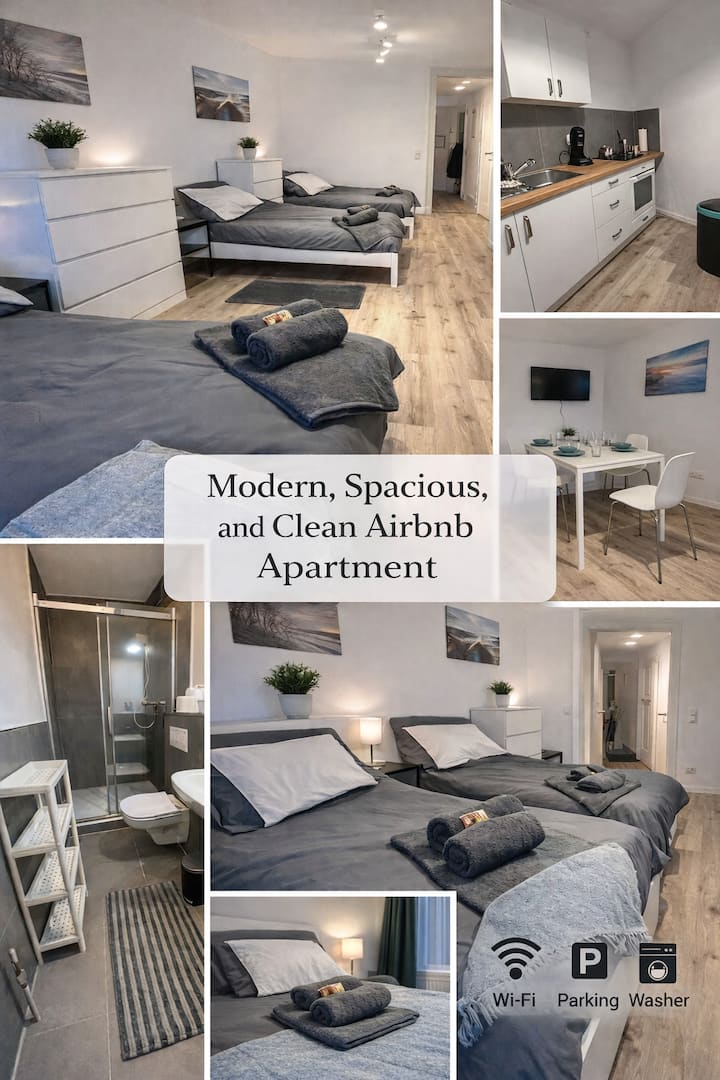 Modern & Spacious Apartment | Wifi | Parking - Altenholz