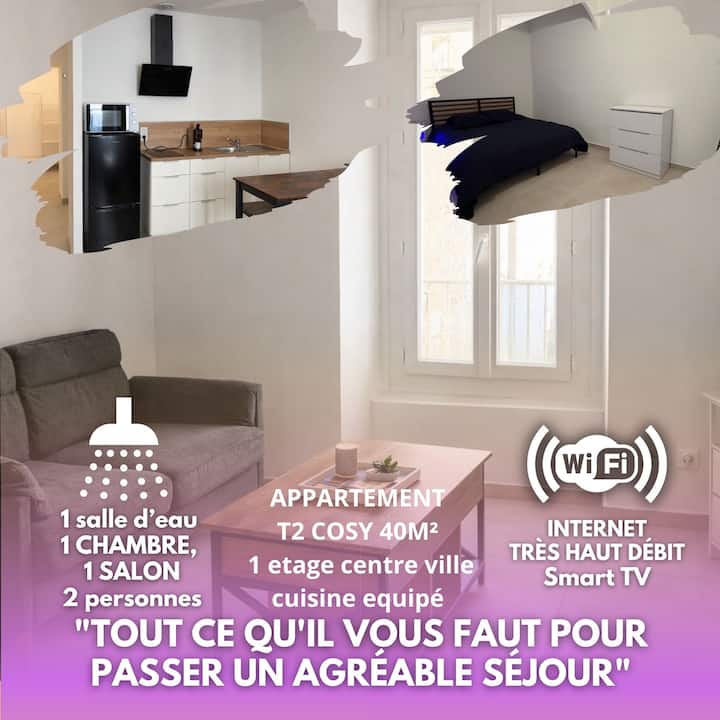 Appart Cosy T2 40m², 1 éTage, Séjour-tricastin - Pierrelatte
