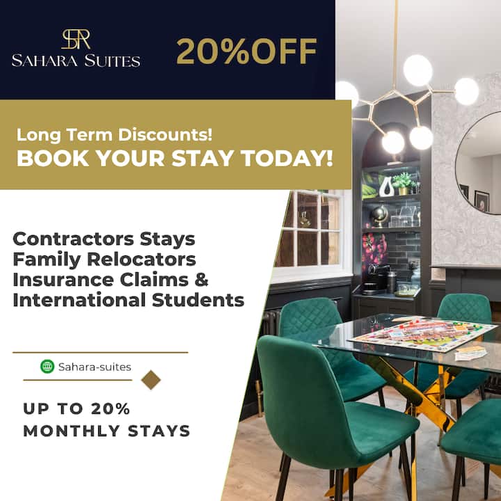 20%off - Stylish 2br Windsor Home - Sleeps 4 - Slough