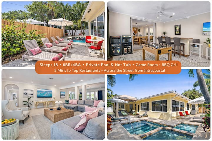 Luxury 6br/4ba Oasis W/ Pool, Hot Tub, & Game Room - West Palm Beach, FL