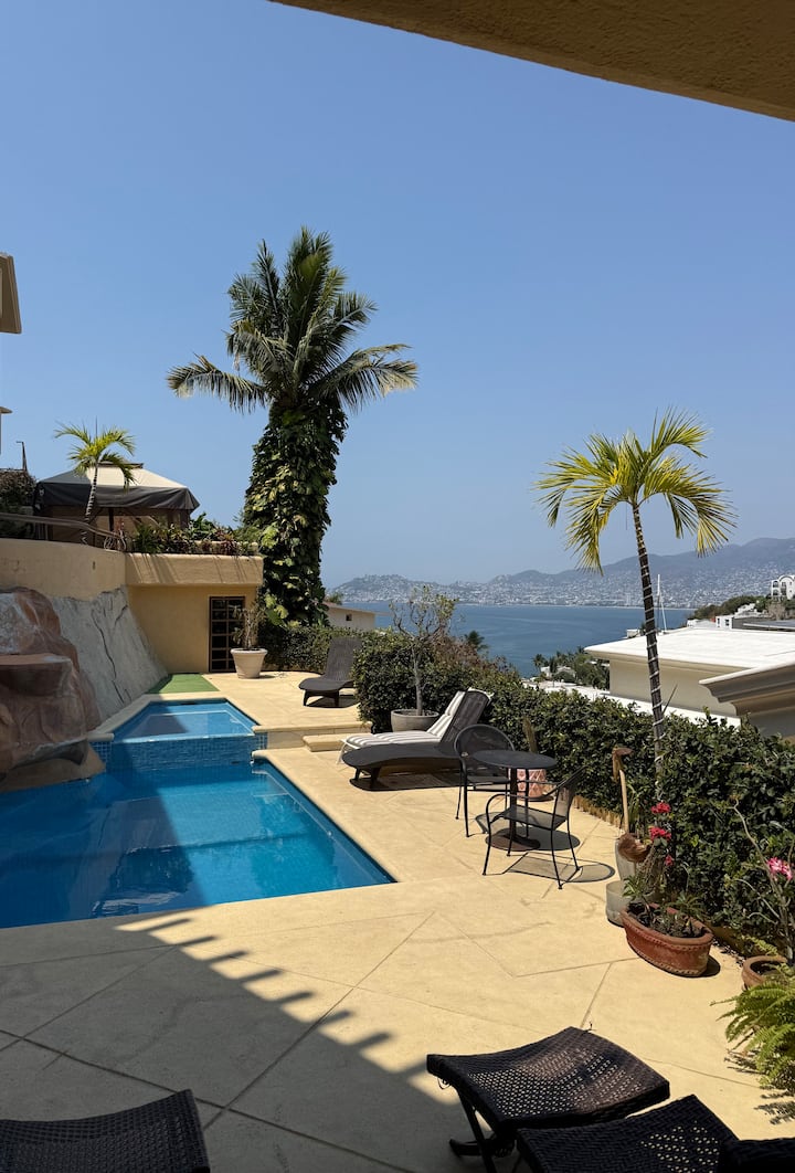 Hermosa Casa Con Vista A La Bahía Con Cocinera Inc - Acapulco