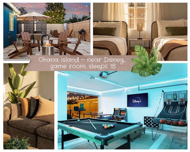 Ohana Island~slps18, Duplex Near Disney + Gameroom - Huntington Beach, CA