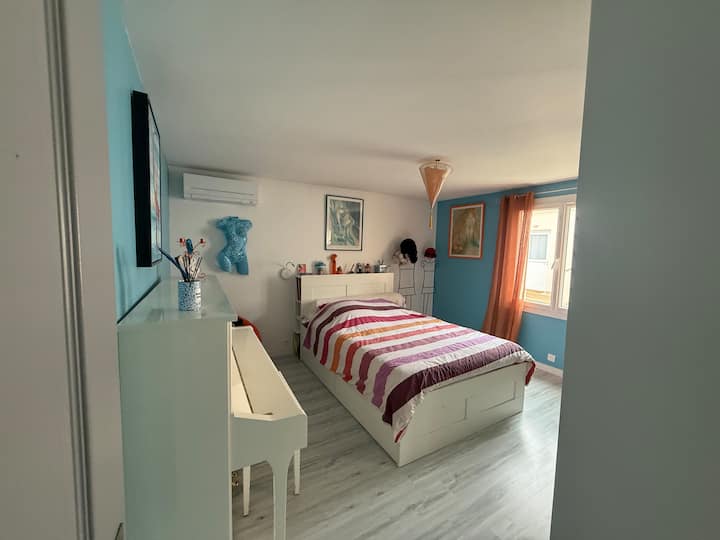 Chambre Double Avec Salle De Bain - Orgeval