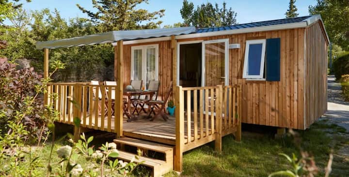 Mobil-home Terrasse Vue Pyrénées Et Piscine - Val d'Azun