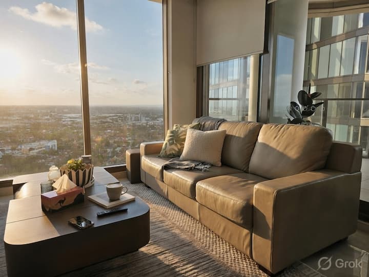Luxe 2br/2ba King Bed With Views, Pool, Spa, Sauna - Parramatta
