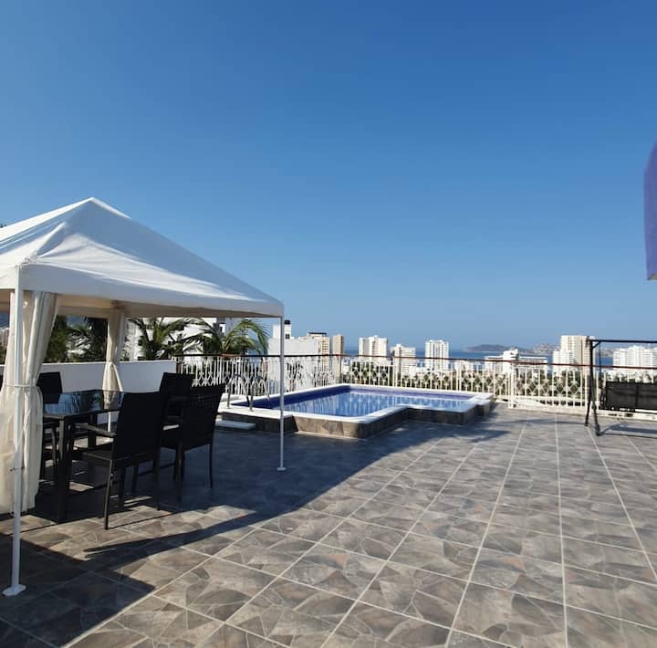 Hermoso Penthouse Alberca Privada, Hermosa Vista - Acapulco