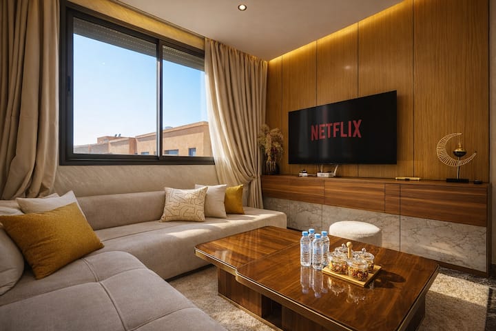 New - Central 1br-queensize, Ac & Fiber - Marrakech