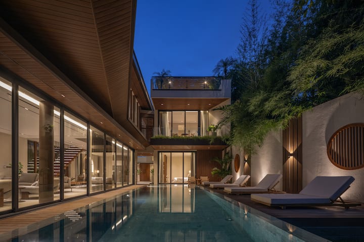 Luxury 6br Villa Pererenan Canggu | Pool & Jacuzzi - بالي