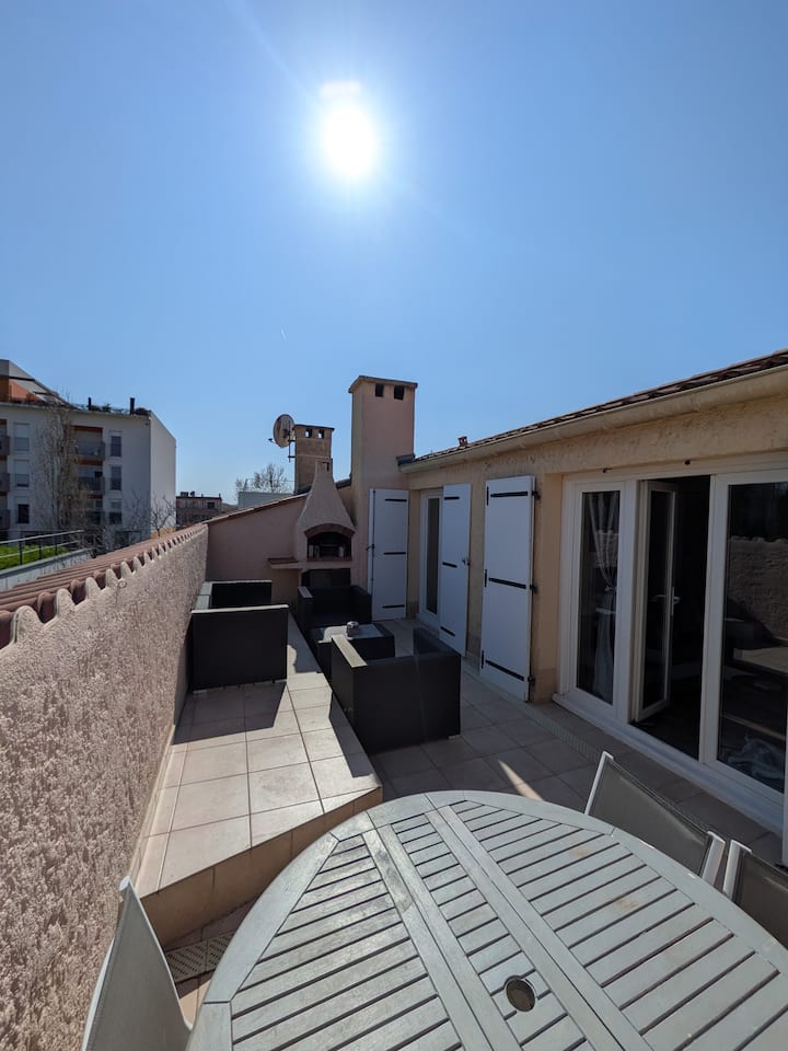 T3 2 Chambres Clim Terrasse Parking – 6 Pers - Fréjus