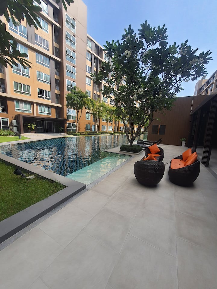 Nature View Condo, Great Location Across Thammasat - Ayutthaya