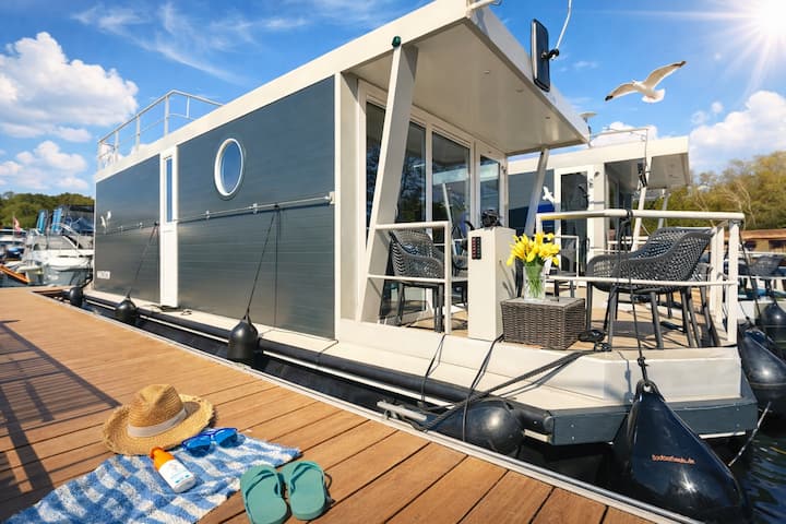 Yachtsuite Am Wasser - Dachterrasse & Hafenblick - Waren (Müritz)