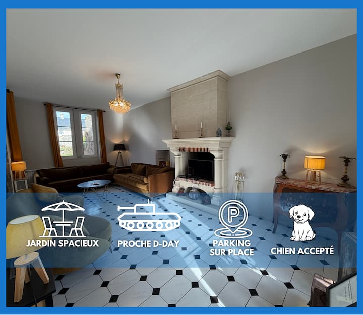 Palmier Spacieux Beau Jardin Clos 7km Bayeux - Bayeux