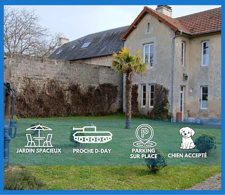 Palmier Spacieux Beau Jardin Clos 7km Bayeux - Arromanches-les-Bains