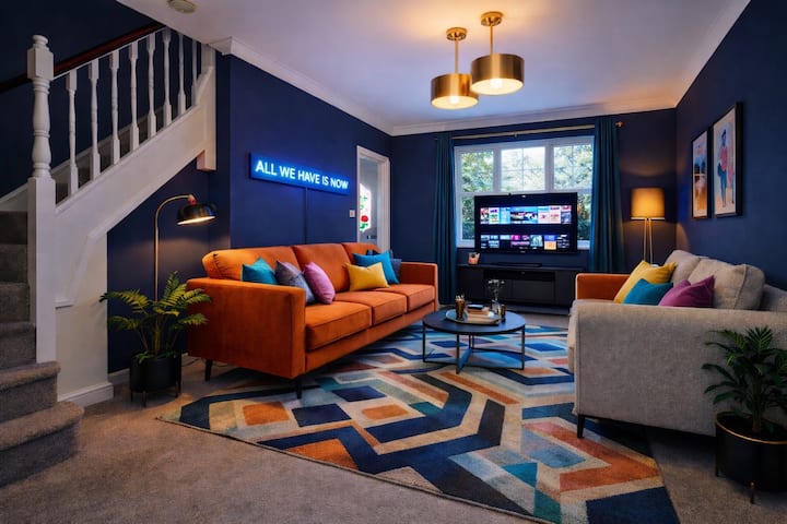 Bright 3br House | Ideal For Families & Groups - Bedford, Royaume-Uni