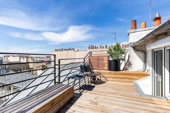 Duplex Terrasse Avec Vue Panoramique Sur Paris - Paris
