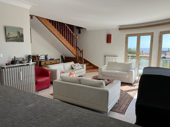 Villa Confort Vue Mer Plage à Pied-grande Terrasse - Loire-Atlantique
