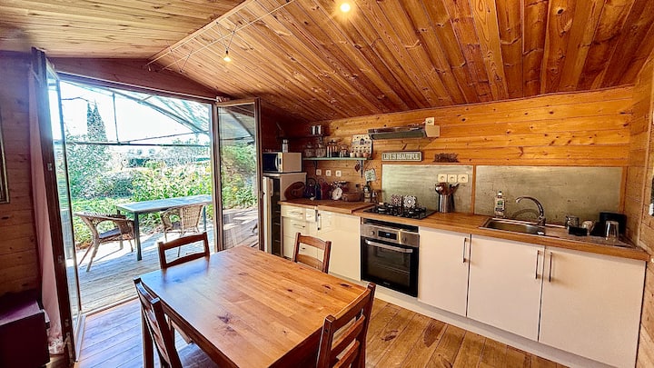 "Tiny House" à Hyères•terrasse•jardin Calme• 2 Chb - Plage de l'Almanarre