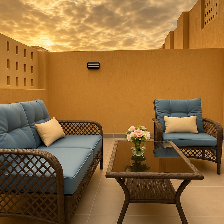 سويت بإطلالة على الجبل
غرفتين نوم صاله مطبخ - Saudiarabien