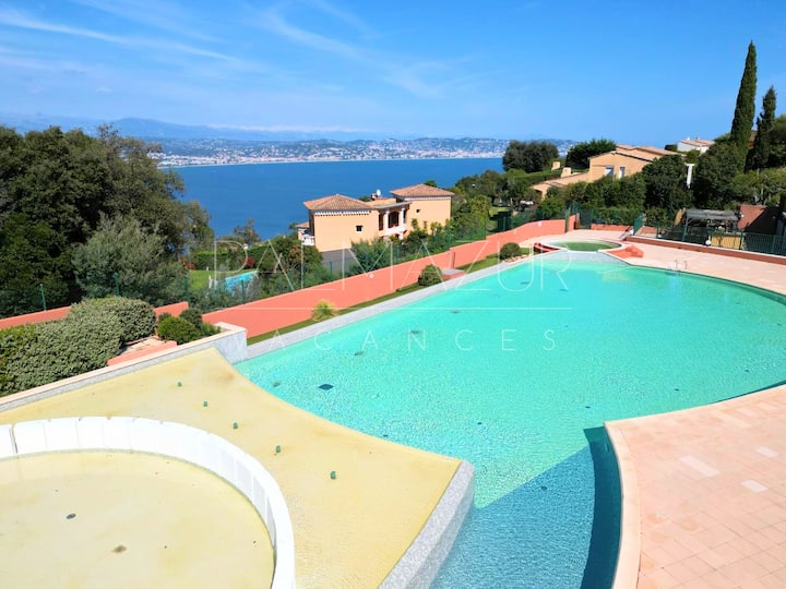 T3, Résidence Horizon Bleu, Vue Mer & Piscine - Théoule-sur-Mer