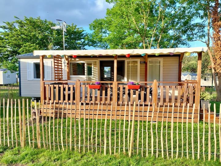 Mobil-home • Plage à Pied • Ambiance Familiale - Mimizan Plage