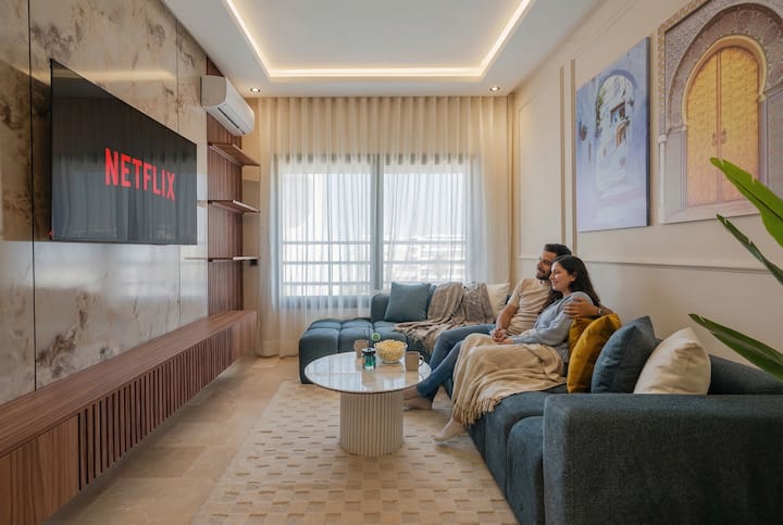 New Lux 2br • Terrasse • Fibre •Autonome • Parking - Casablanca