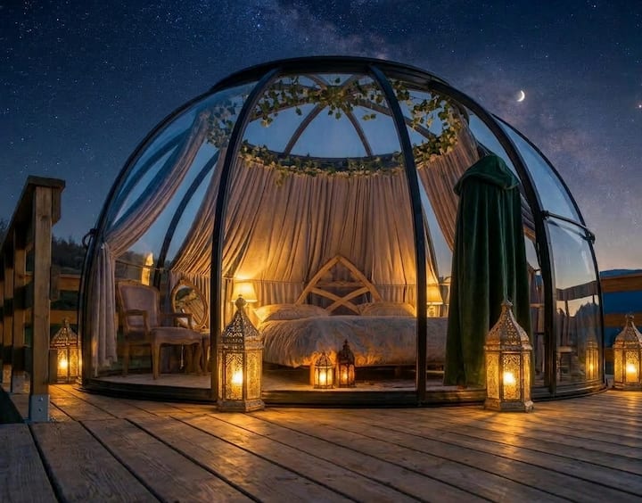 Bulle Elfique Sous Les éToiles En Beaujolais - Rhône