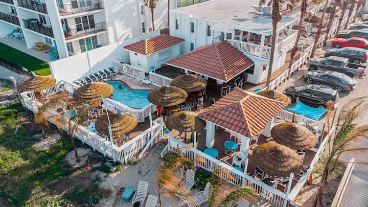 Spi 2 Double Suite:private Beach, Volleyball & Bar - South Padre Island