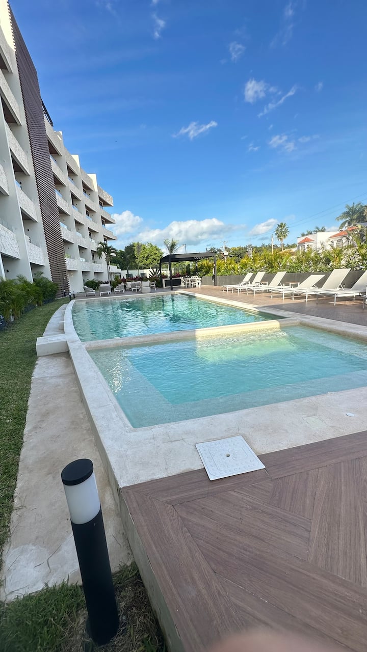 Caribbean Luxury Condo | Pool, Gym& Padel. Airport - Cozumel