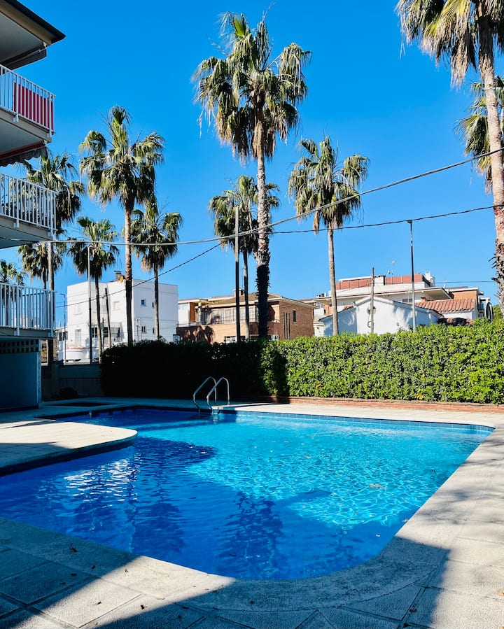 Piso A Dos Min De La Playa Castelldefels Y Piscina - Casteldefels