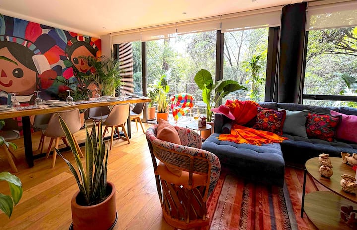 *Boutique Design 3br/8 Guest Condesa Flat W/ac - Mexico City