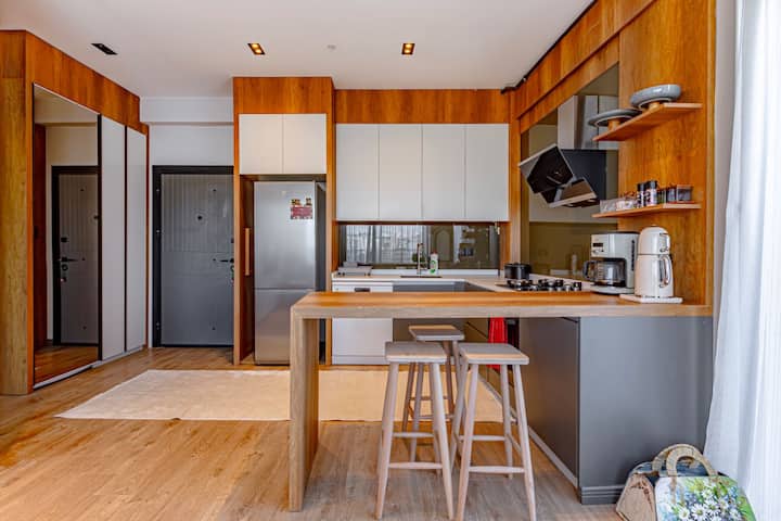 Luxury Apartment With Private Terrace Pool - Aksu