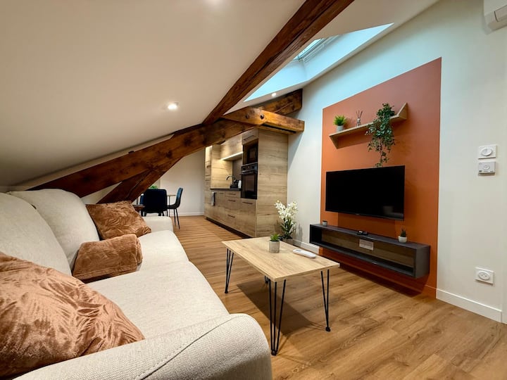 Face Gare - Appartement Cosy 402 - Roanne
