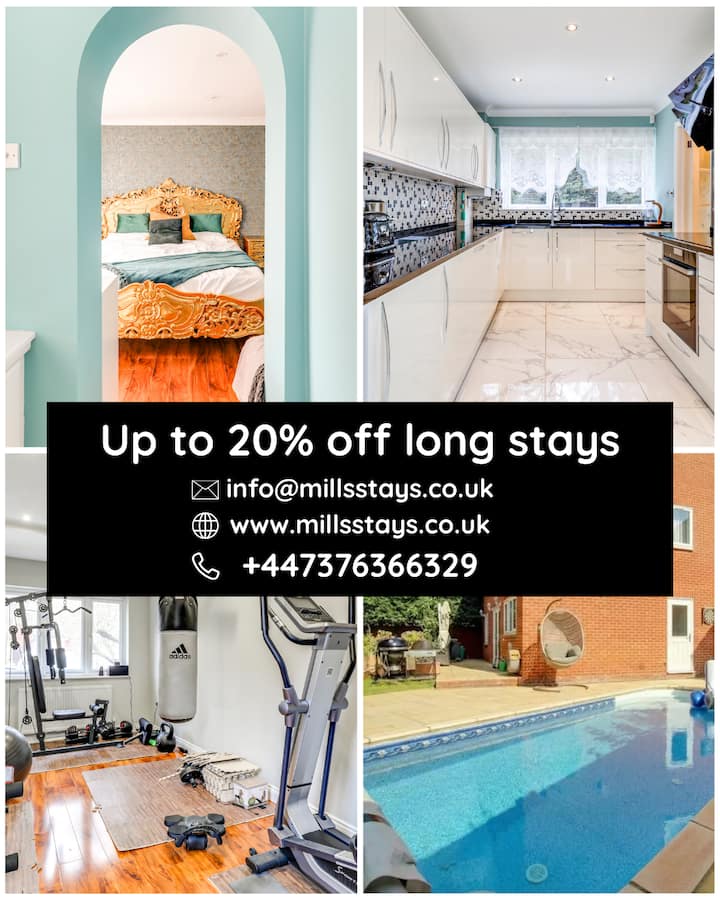 4 Bed 4bath Home| Pool Gym|great For Contractors - Basildon