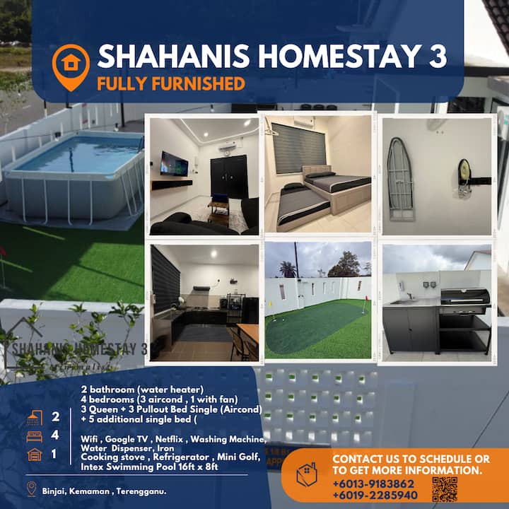 Shahanis Homestay 3 - Private Pool In Kemaman - Cherating