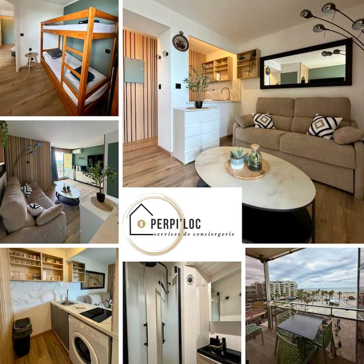 Appartement Beach/4pers/clim/wifi/parking - Canet-en-Roussillon