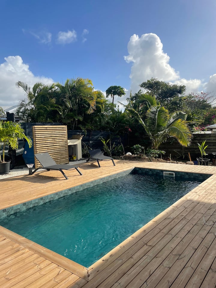 Oasis Tropicale, Plage à 5 Min à Anse Des Rochers - Guadeloupe