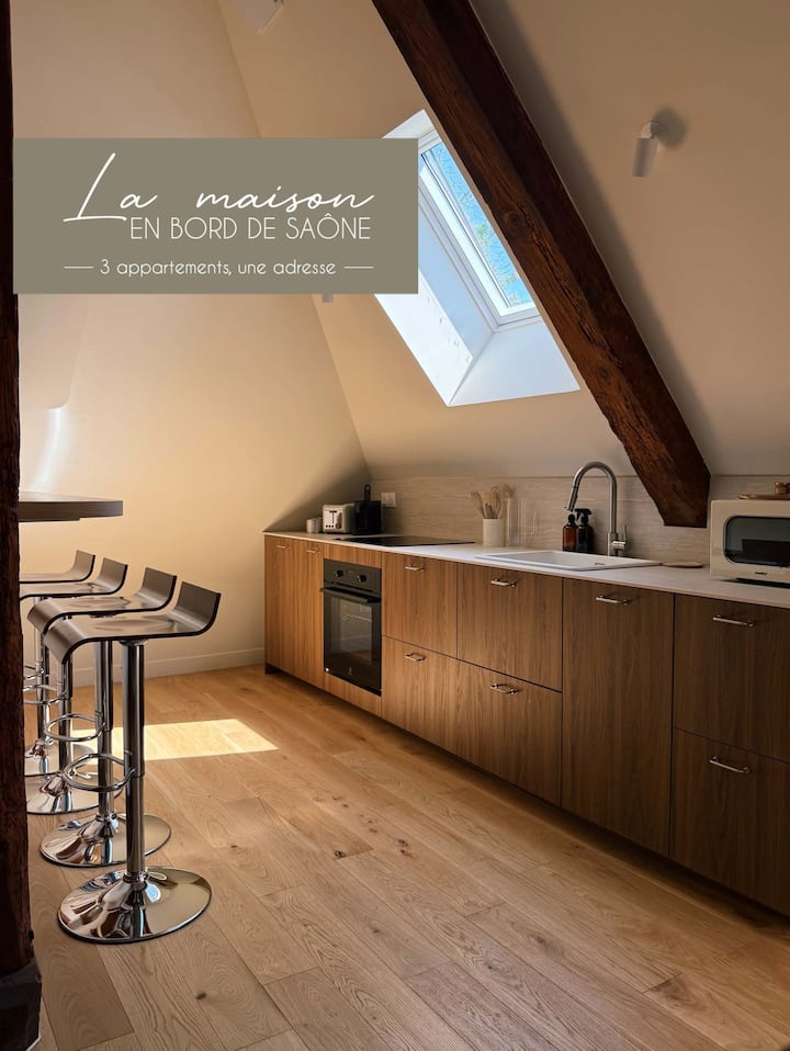 La Maison En Bord De Saône, Rive Droite L'atypique - Massieux
