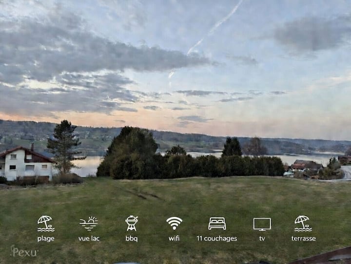 Maison Complète Vue Lac 11 Couchages2 Appartements - Métabief