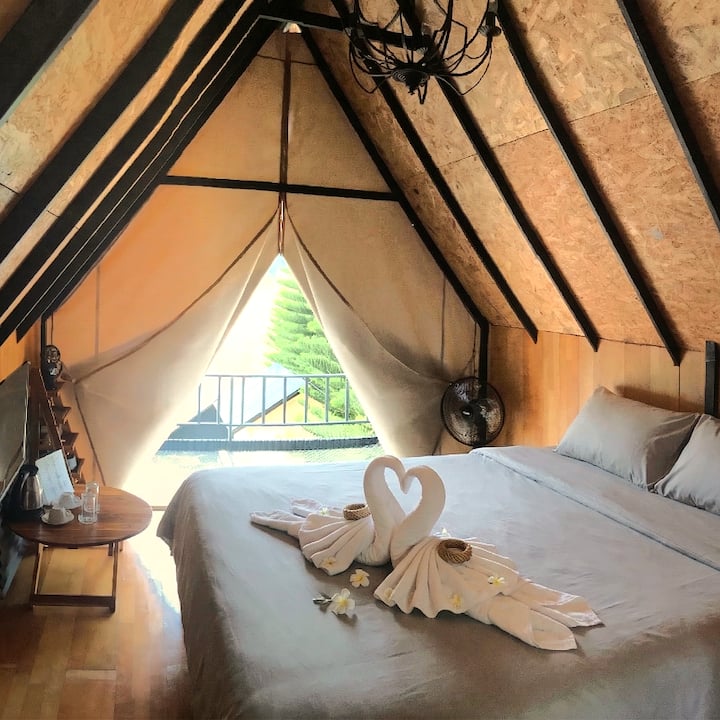 Secluded Premium Sanctuary | 3 A-frames For 3 - 6 - Khao Kho