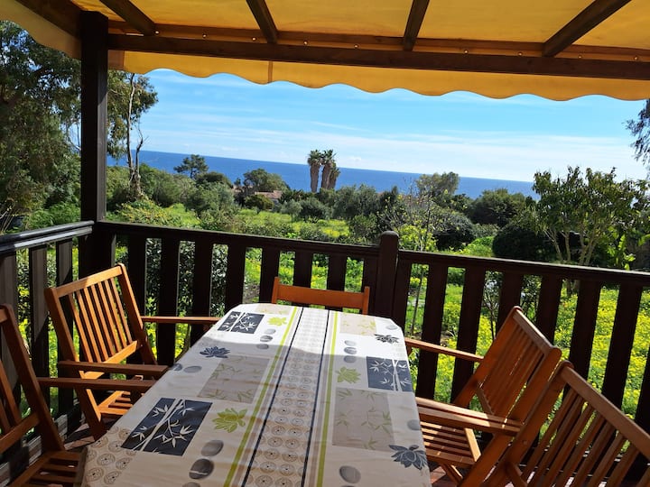 Chalet Horizon Mer - Favone - Vue Mer - Zonza