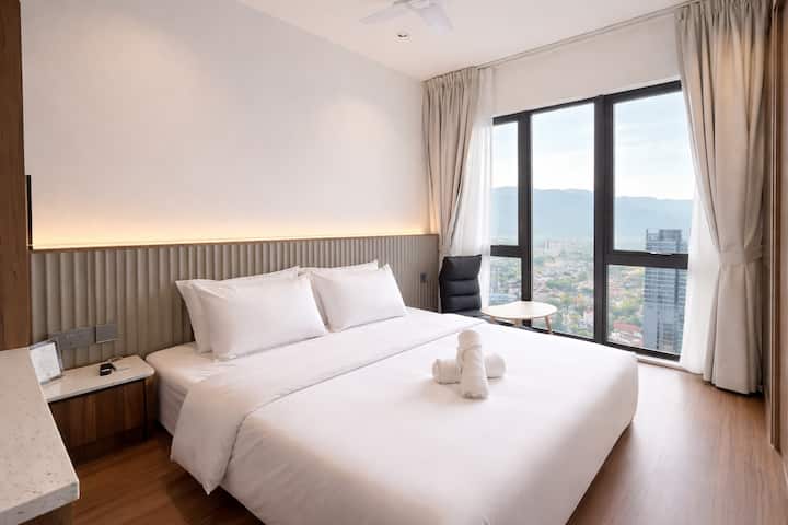 【Lux】highfloor 2br Infinity Pool-wifi-kitchen - George Town