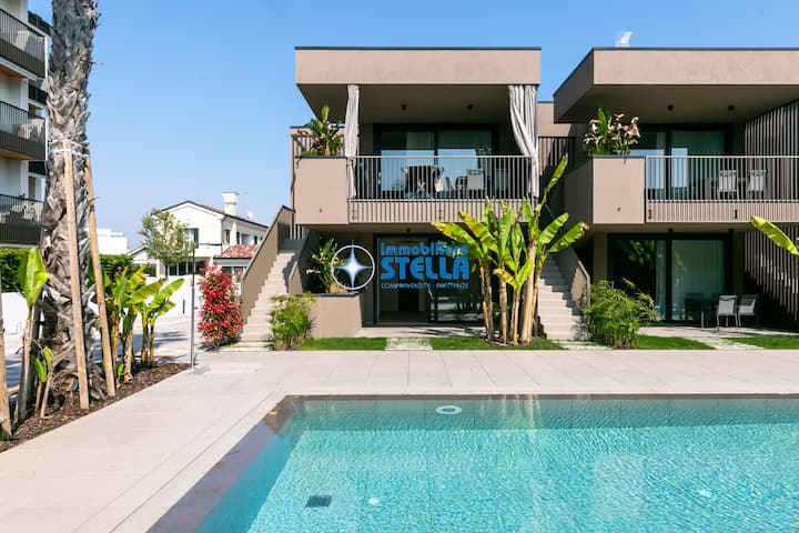 Sun Village [Trilocale Moderno + Piscina] - Lido di Jesolo