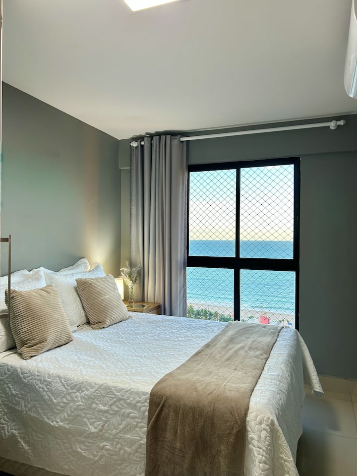 Paradise Flat 2q P/ 6p Vista Mar Linda Em P. Negra - Natal