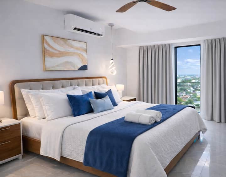 Elegante Piso 10 Con Ubicación Ideal/ Vista Al Mar - 산토도밍고