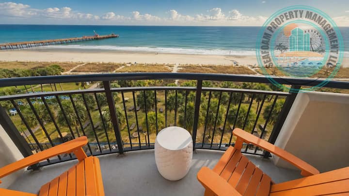 Modern Oceanfront 1br Condo Boardwalk Beach Resort - Myrtle Beach, SC